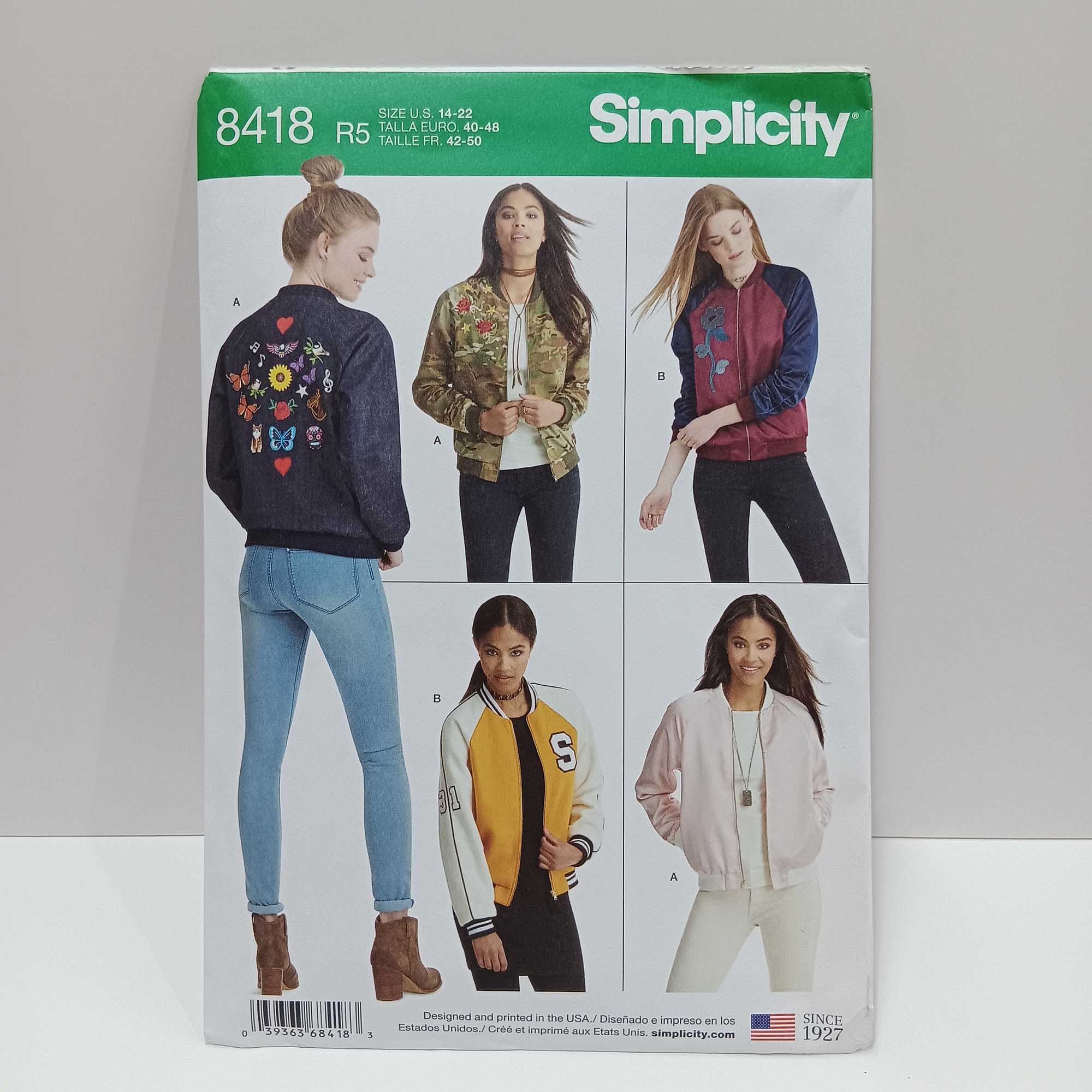 Simplicity Patterns - Jackets – Page 2 – Curtis Fabrics