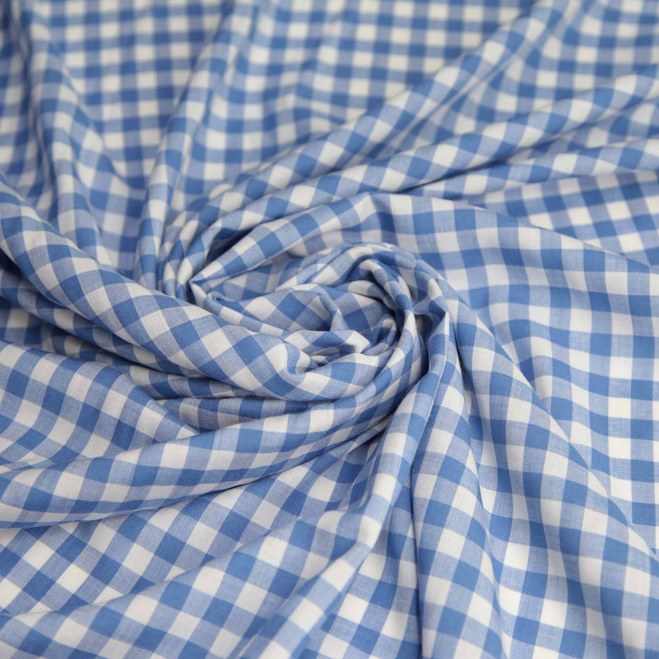 Raquelle Modal Gingham - Blue – Curtis Fabrics