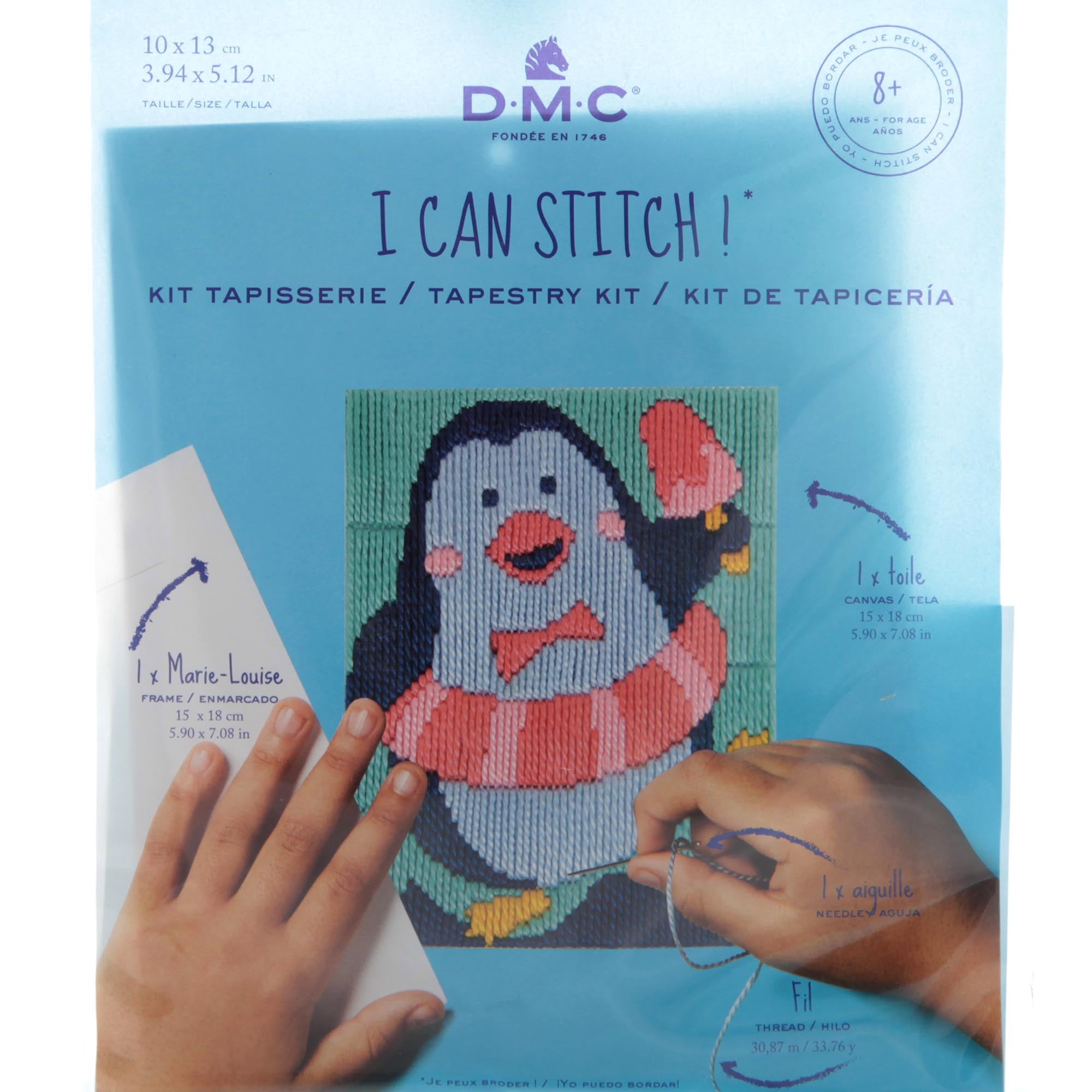 I Can Stitch Tapestry Kit - Merlin the Penguin – Curtis Fabrics