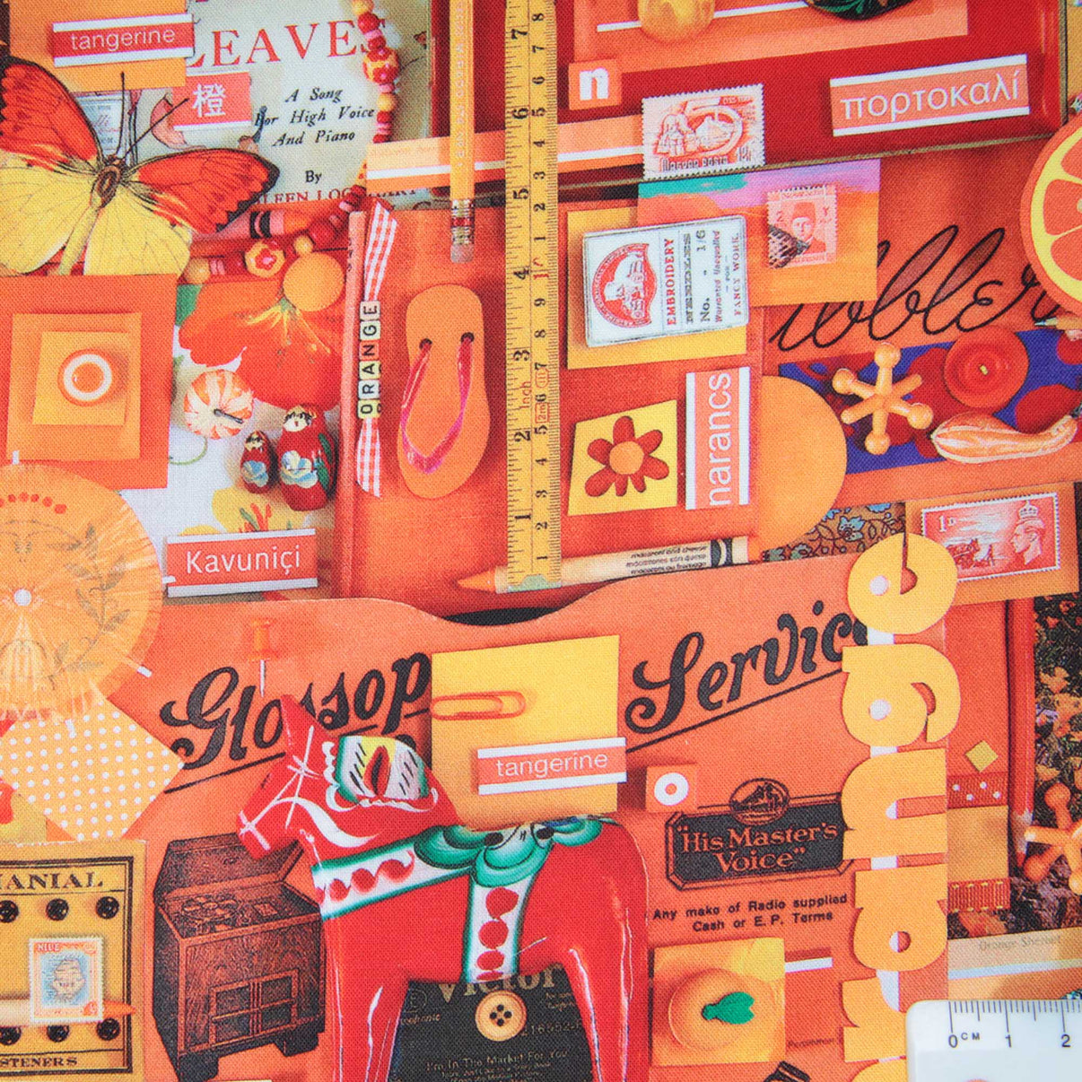 Color Collage - Orange – Curtis Fabrics
