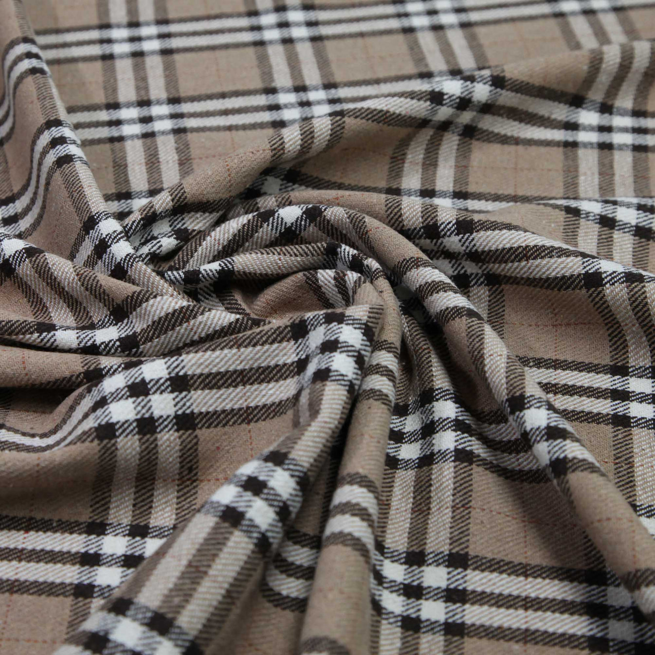 Wool Acrylic Check - Burberry style – Curtis Fabrics